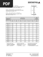 IPE Steel Beam Dimensions and Weights | PDF