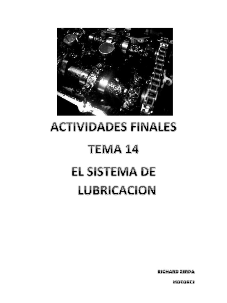 ACTIVIDADES FINALES Tema 14 | PDF | Pistón | Motor diesel