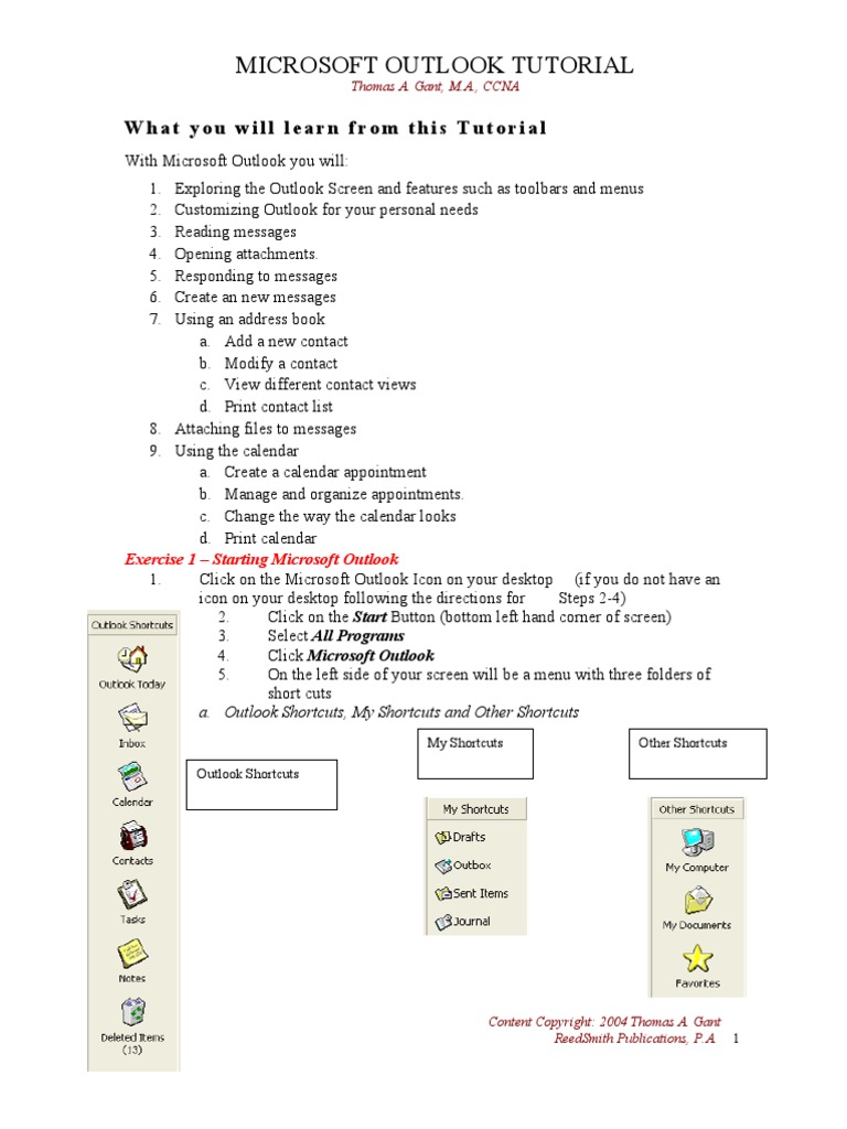 Microsoft Outlook Tutorial: What You Will Learn From This Tutorial ...