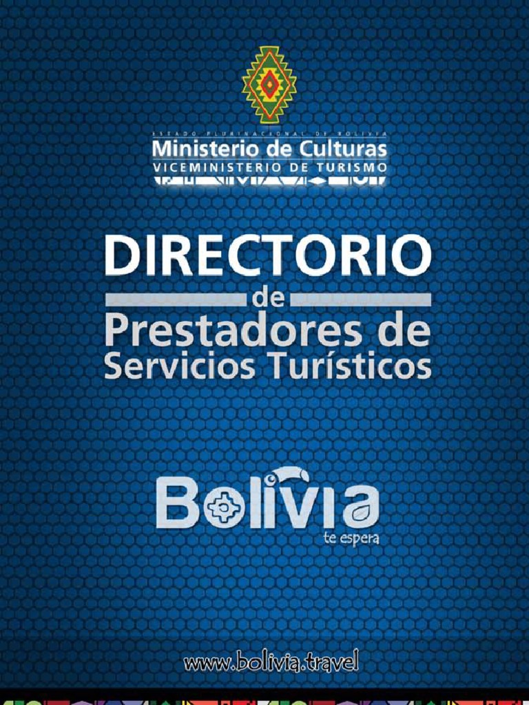 Directorio de Prestadores de Servicios Turisticos | PDF | Turismo | Bolivia