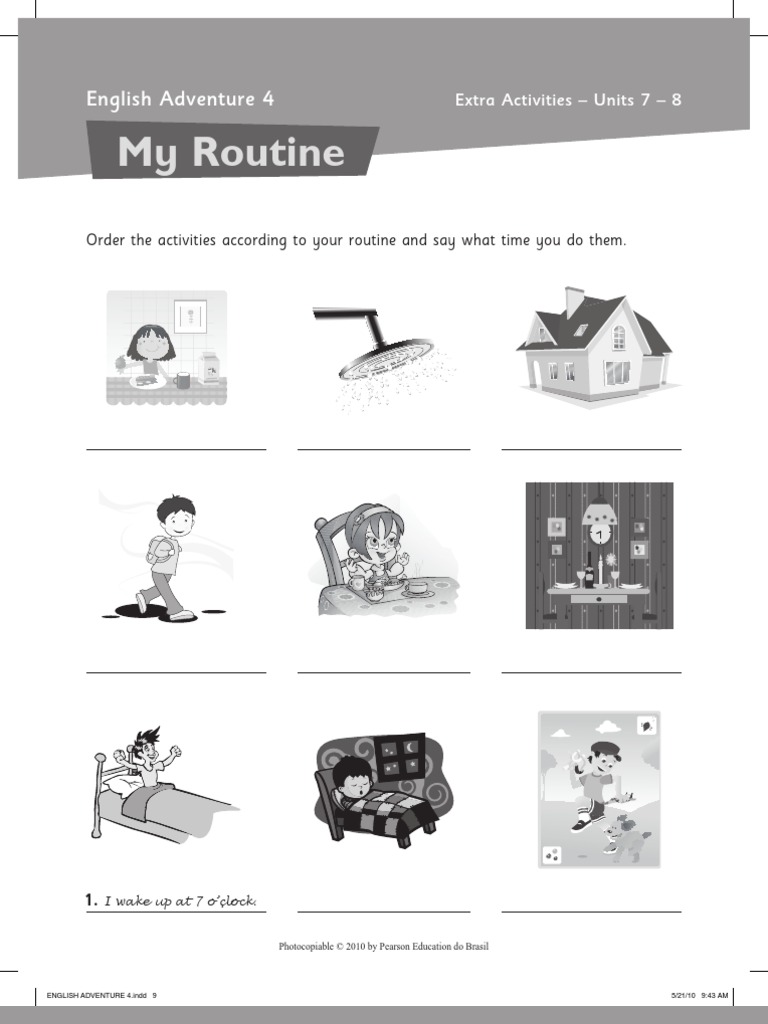 English Adventure 4 Extra Activities Units 7 8 | PDF | Sports & Recreation