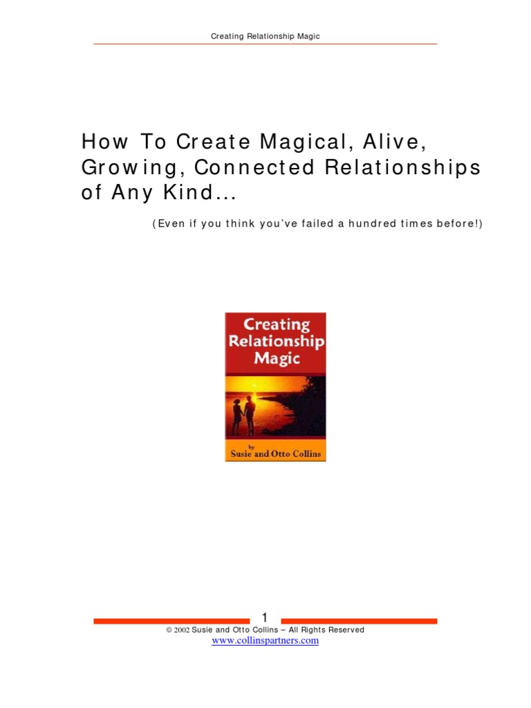 Creating Relationship Magic | PDF | Wellness