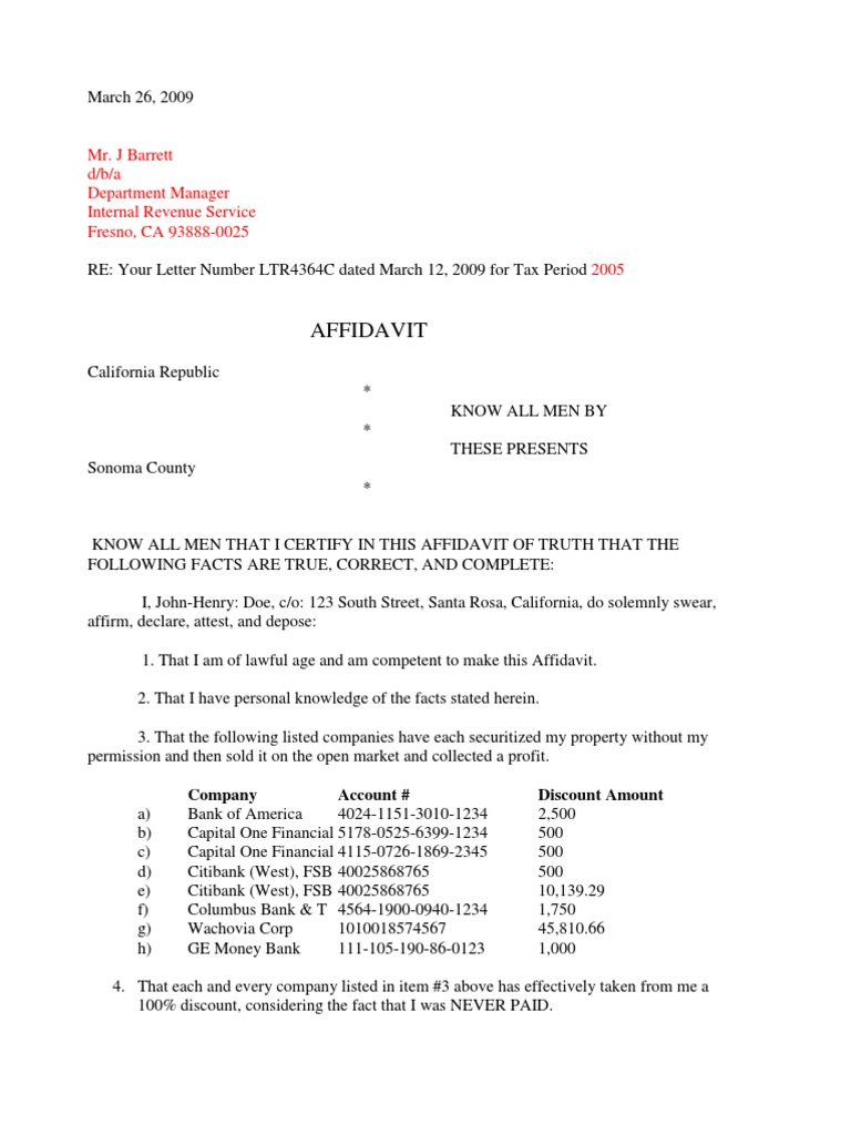 Affidavit of Property Securitization Fraud | PDF | Notary Public ...
