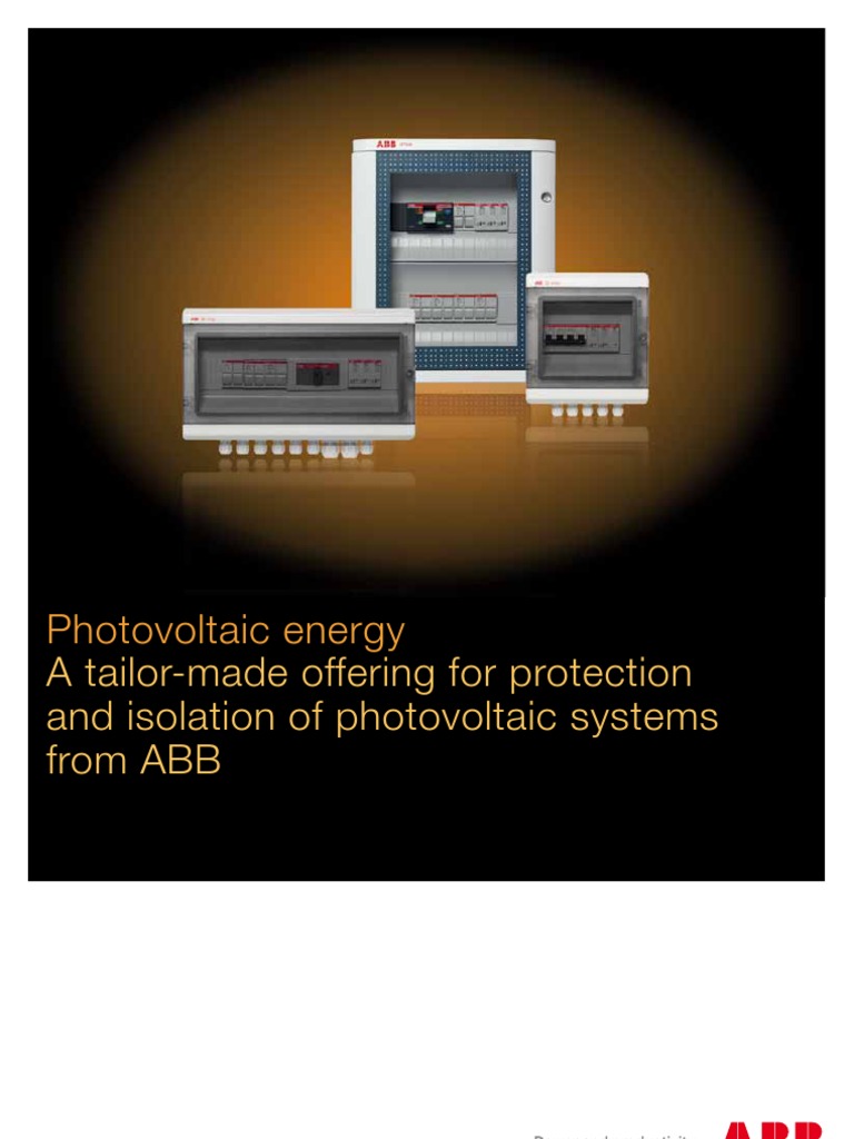 Abb Junction Box FV | PDF | Photovoltaic System | Fuse (Electrical)