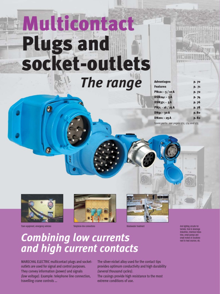 Marechal Decontactors Plugs Sockets Marechal | PDF | Ac Power Plugs And ...