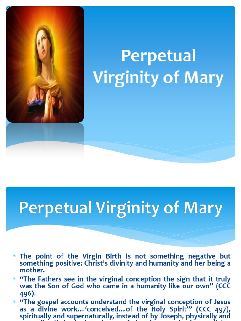 Mary’s Perpetual Virginity Explained | PDF | Mary, Mother Of Jesus ...