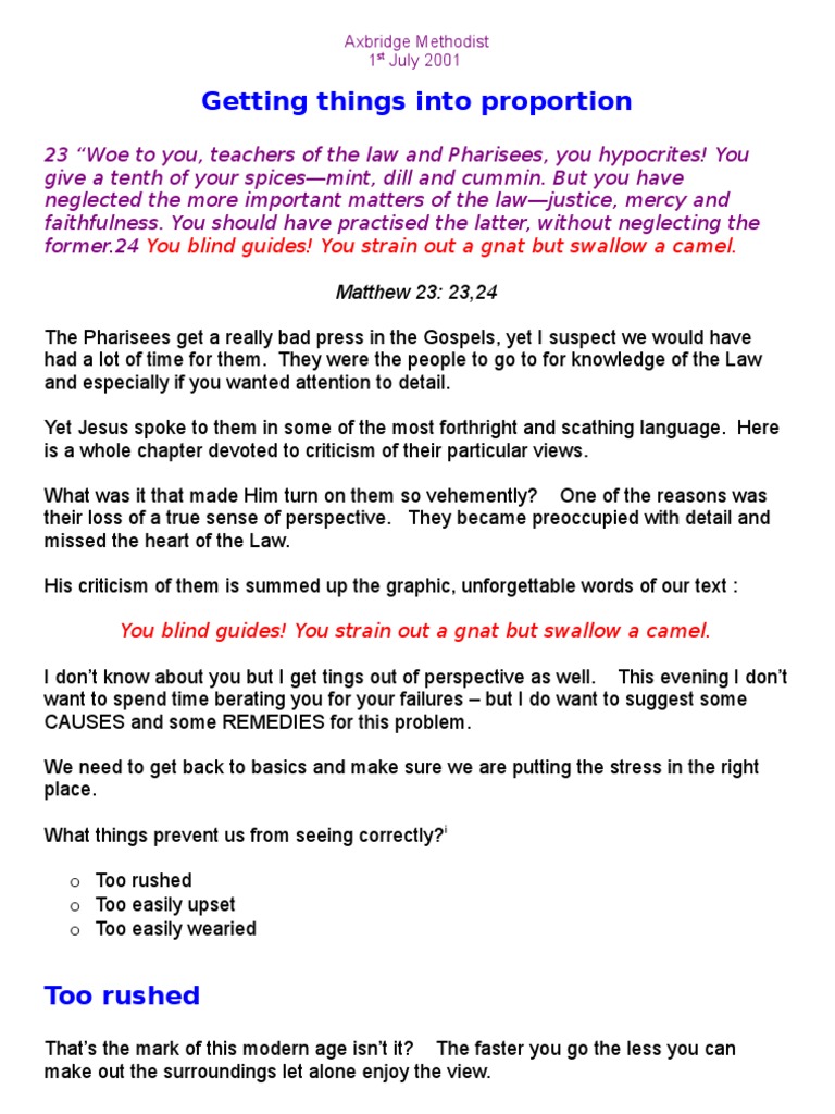 Getting Things Into Perspective | PDF | Atonement In Christianity | Jesus