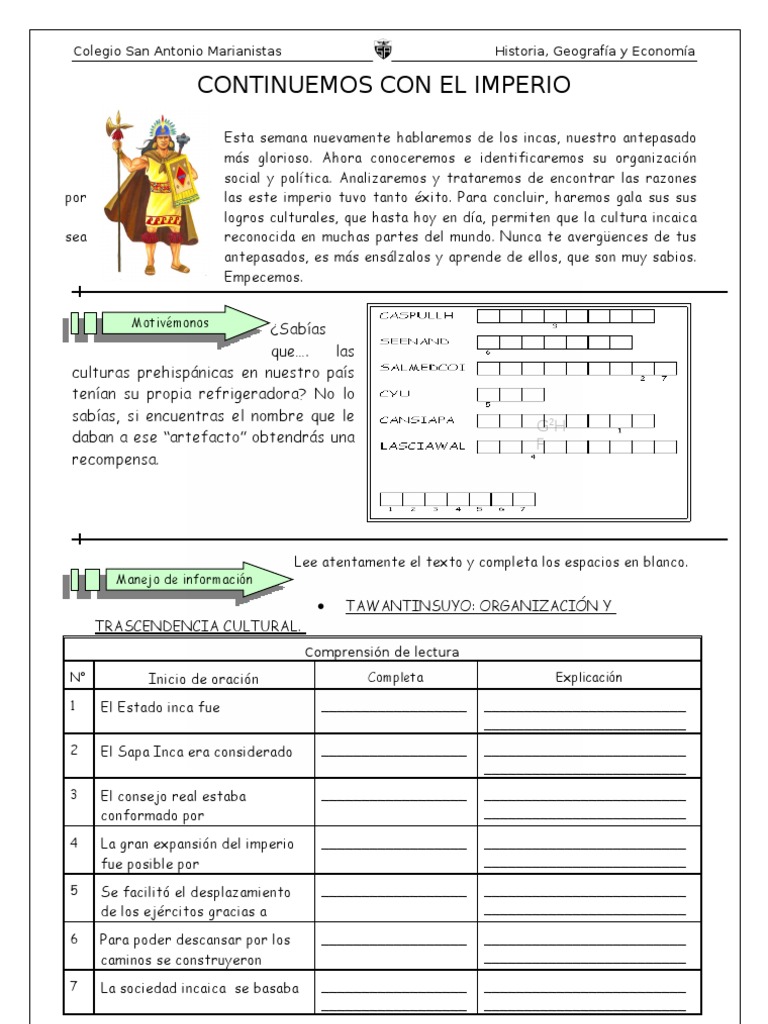 Aportes Culturales de Los Incas | PDF | Imperio Inca | Science