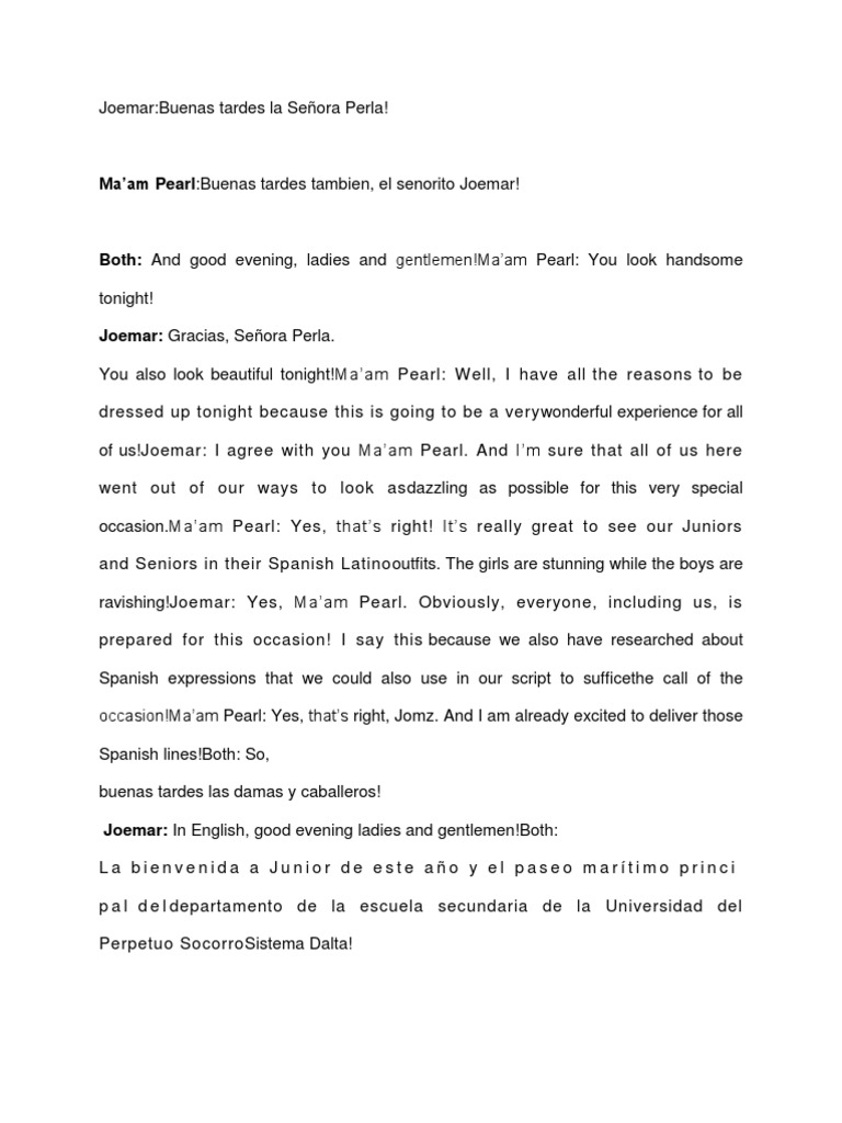 JS Prom Script | PDF | Schools