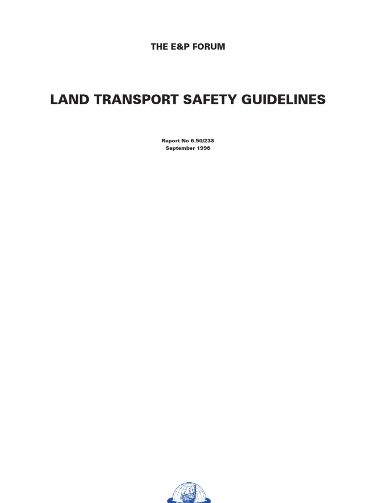 Land Transport Safety Guidelines | PDF