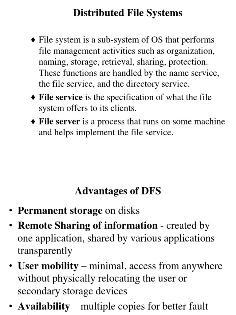 Chapter5 DFS | PDF | Replication (Computing) | Cache (Computing)