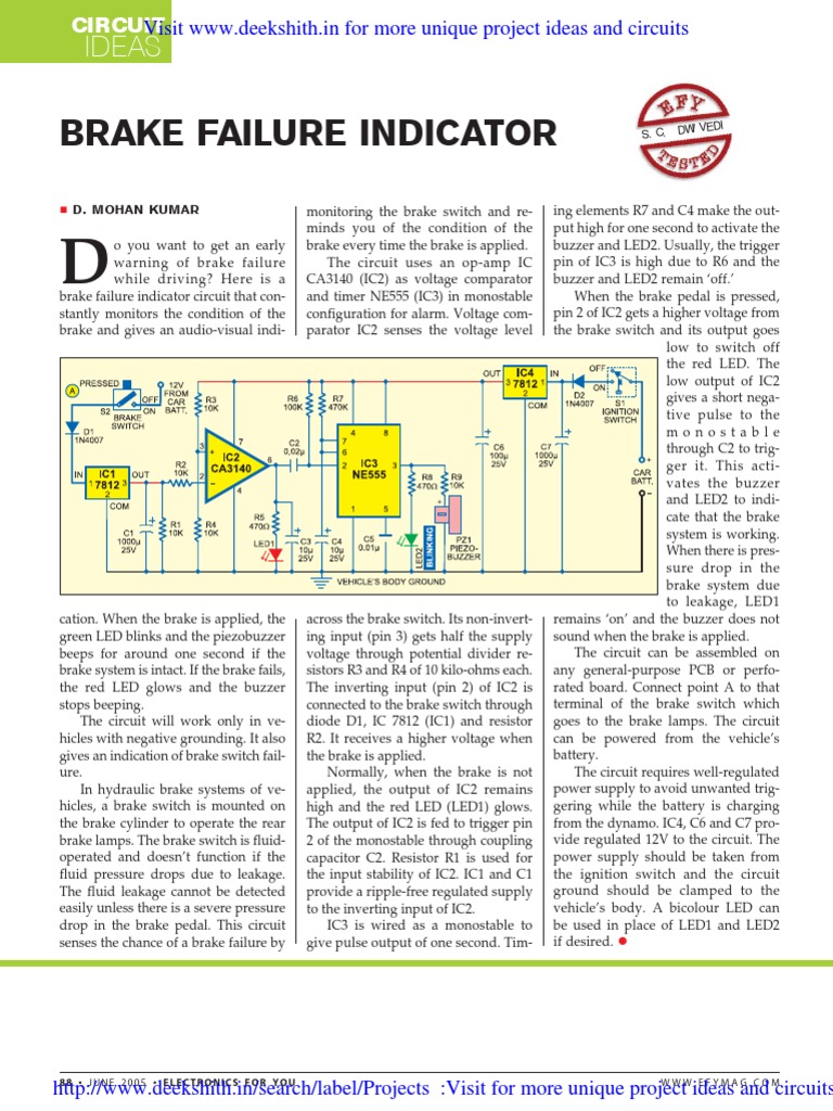 Brake Fluid Indicator | Download Free PDF | Computer Engineering ...