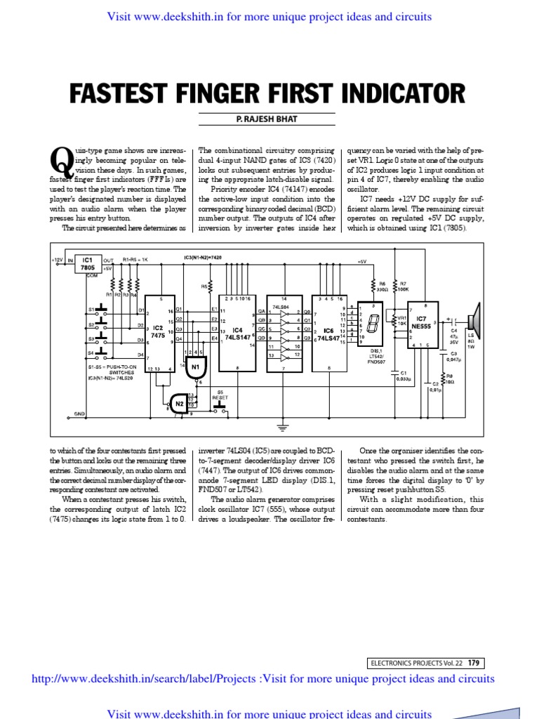 Fastest Finger First Indicator | PDF | Electronic Circuits | Digital ...