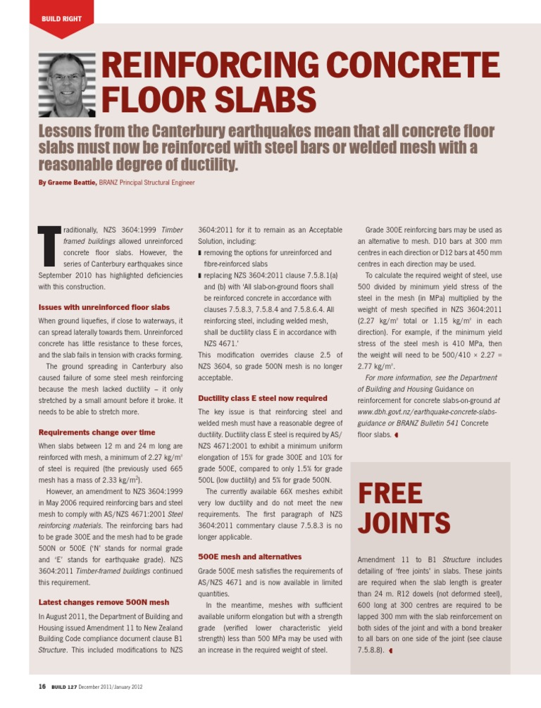 Reinforcing Concrete Floor Slabs: Requirements are Changing to Improve ...