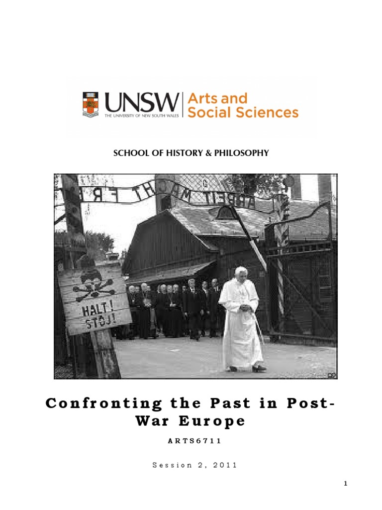 Confronting the Past in Postwar Europe | PDF | Lecture | Wikipedia