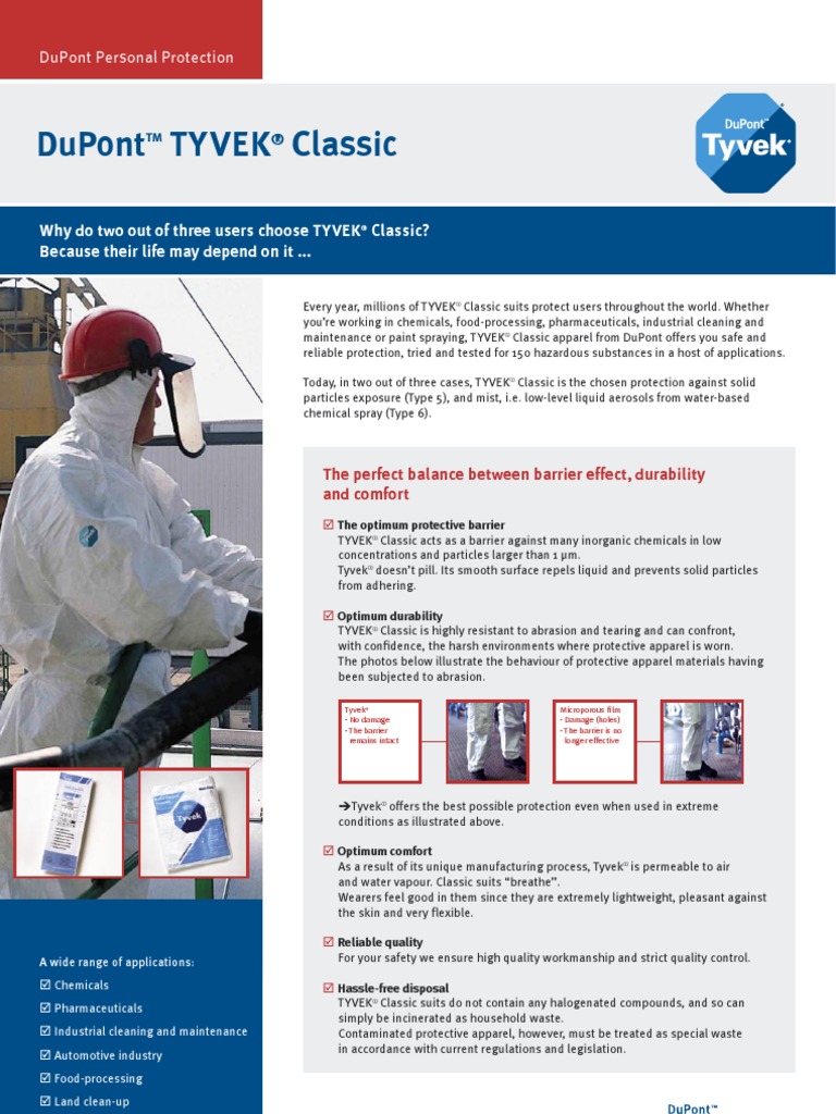 Dupont Tyvek Classic: Why Do Two Out of Three Users Choose Tyvek ...
