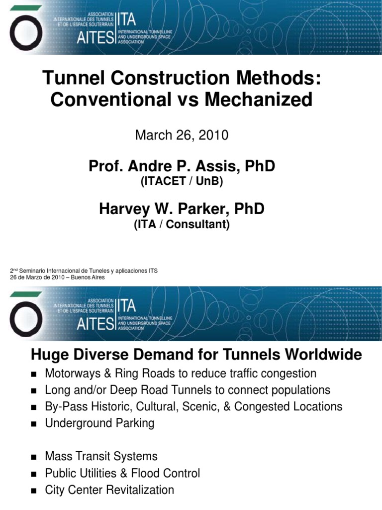 Tunnel Construction Method | PDF | Tunnel | Road Transport