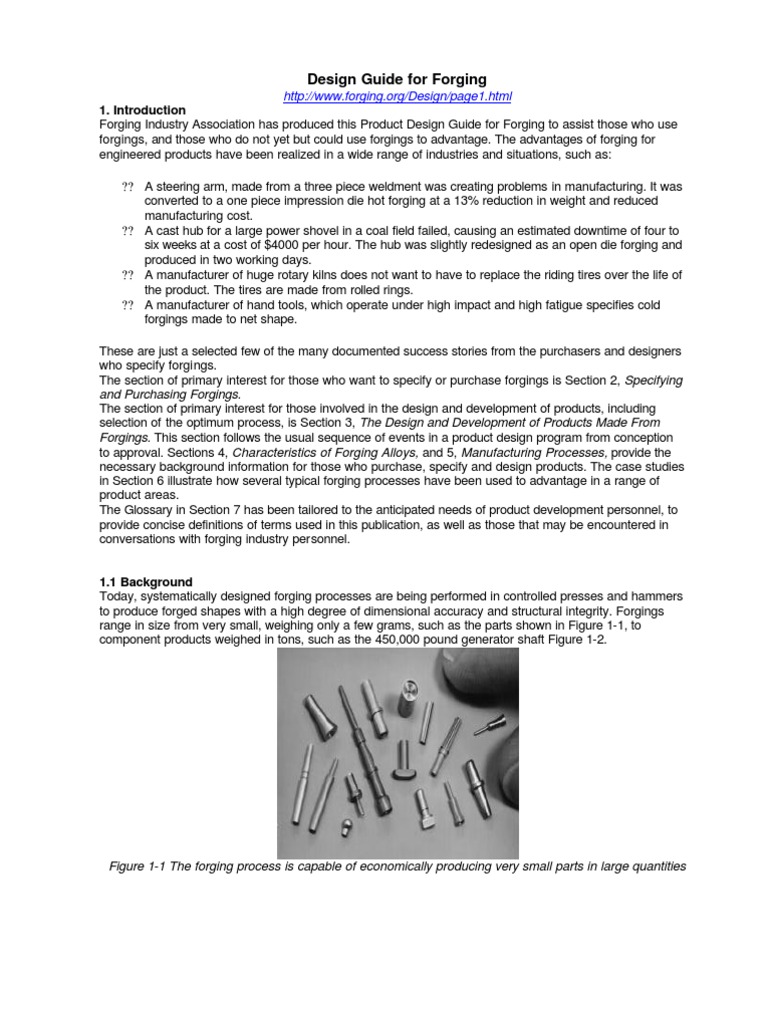 Design Guide For Forging S | PDF | Business