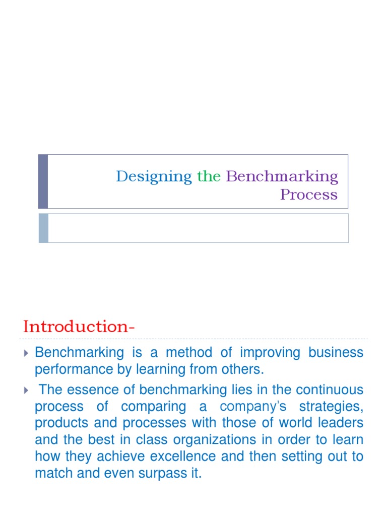 Designing: Benchmarking Process | Download Free PDF | Benchmarking ...
