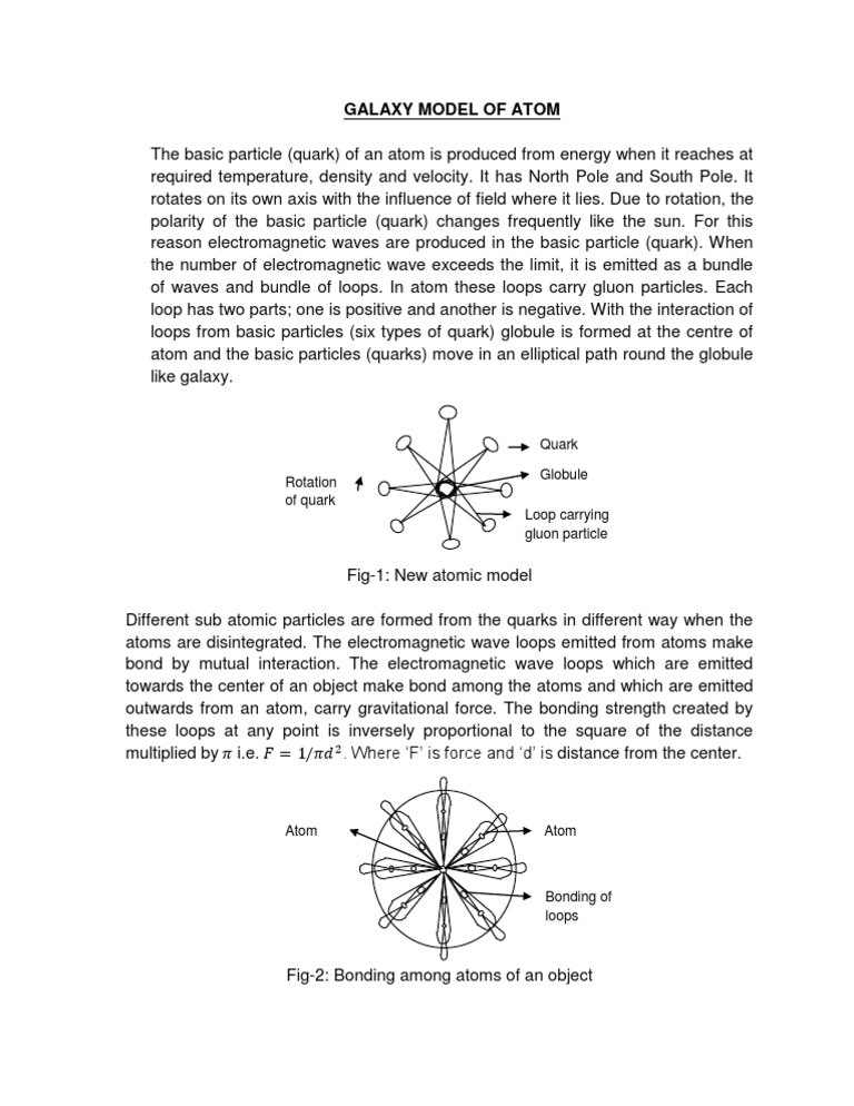 Galaxy Model of Atom | PDF