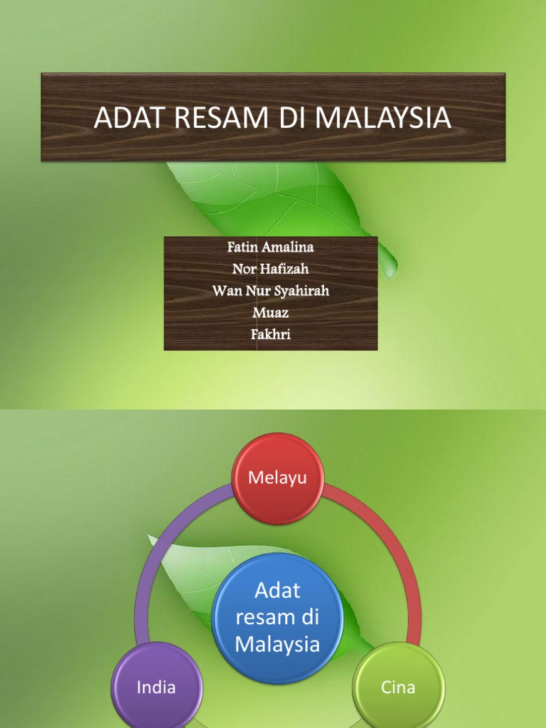 Adat Resam Di Malaysia | PDF
