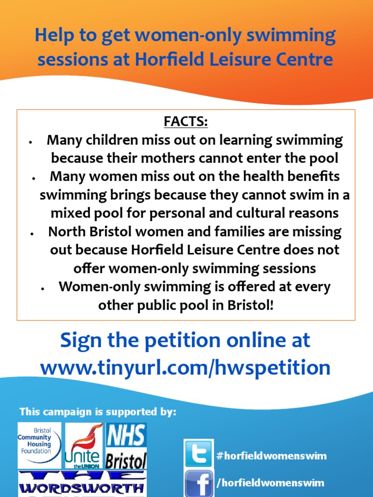 Horfield Womens' Swimming Campaign Poster | PDF