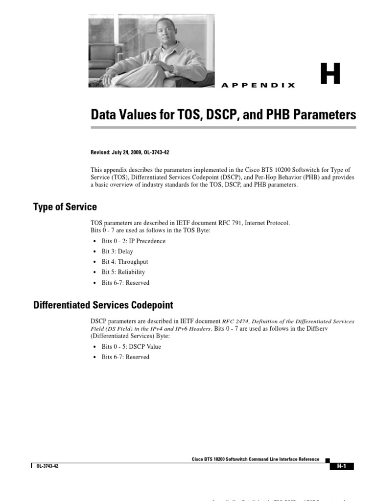 Cisco Softswitch TOS/DSCP Guide | PDF | Teaching Methods & Materials ...