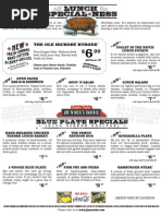 Mission BBQ Takeout Menu & Prices | PDF | Barbecue | Food And Drink