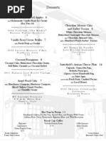 04.22.12 Per Se Salon Dessert Menu | PDF | Desserts | Western Cuisine