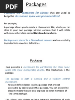 Java Package | PDF | Java (Programming Language) | Java Platform