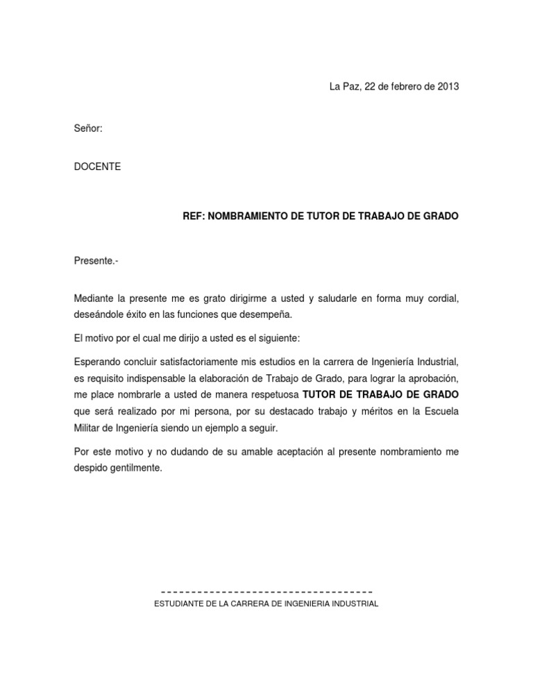 Carta Nombramiento | PDF