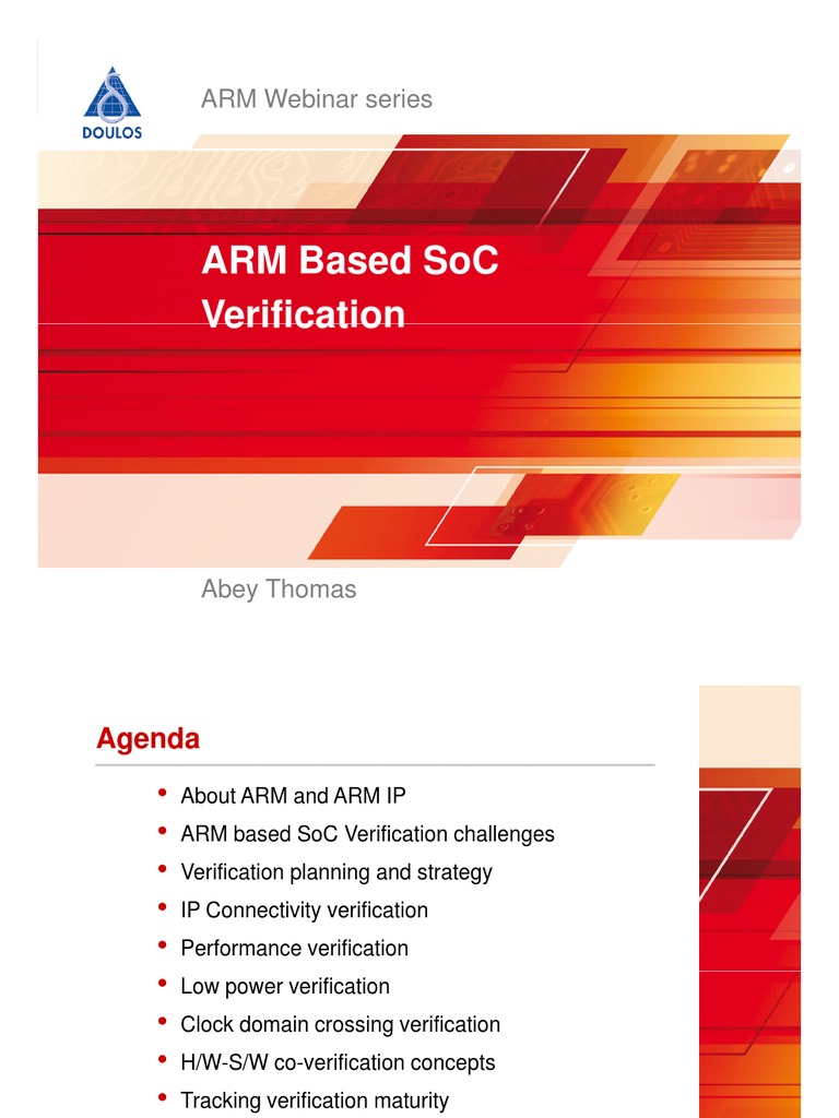 ARM Based SoC Verification - v1 | PDF | Arm Architecture | System On A Chip