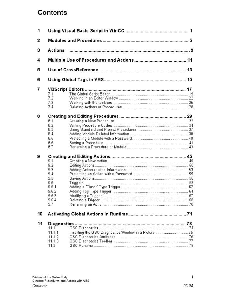 Using Visual Basic Script in WinCC | PDF | Software Development ...