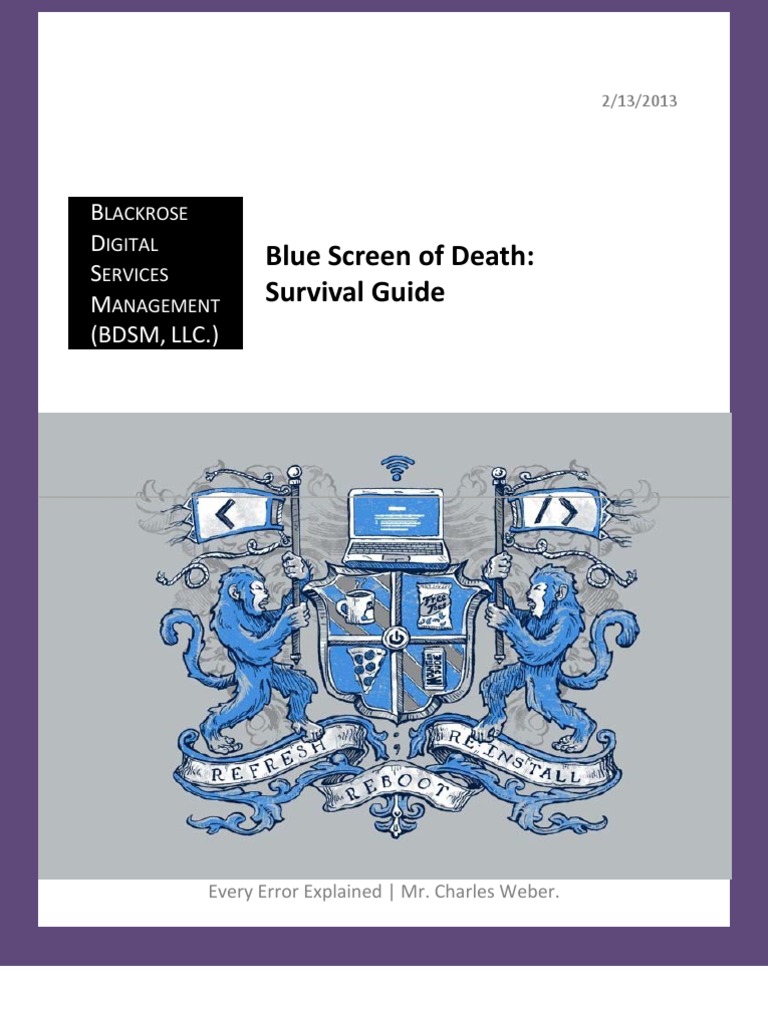 Blue Screen of Death - Survival Guide | Download Free PDF | Bios ...