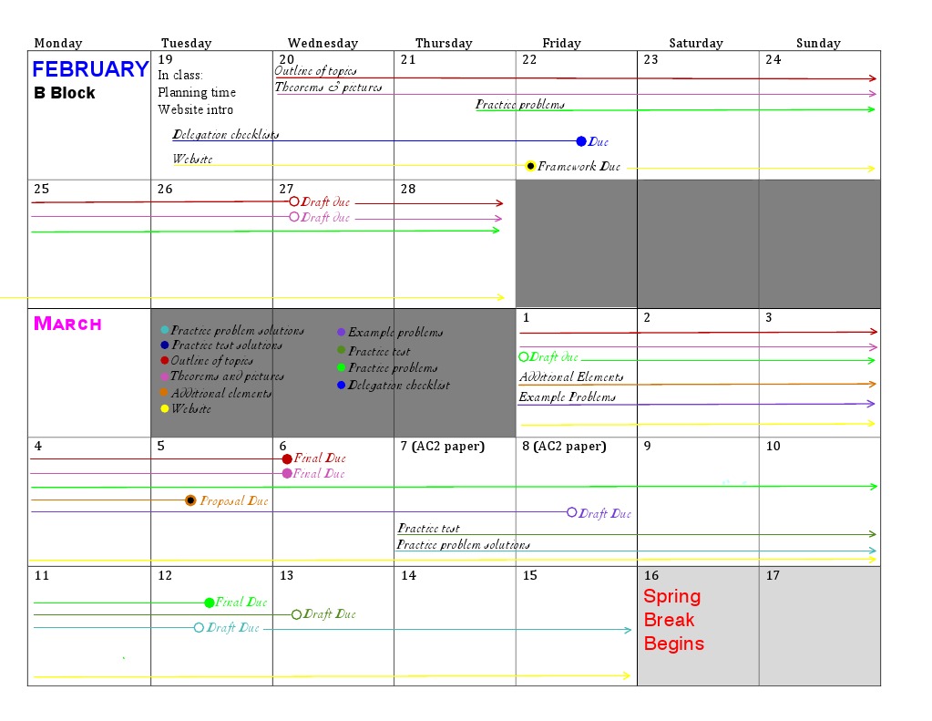 Project Calendar e Copy Copy 20130222 | PDF