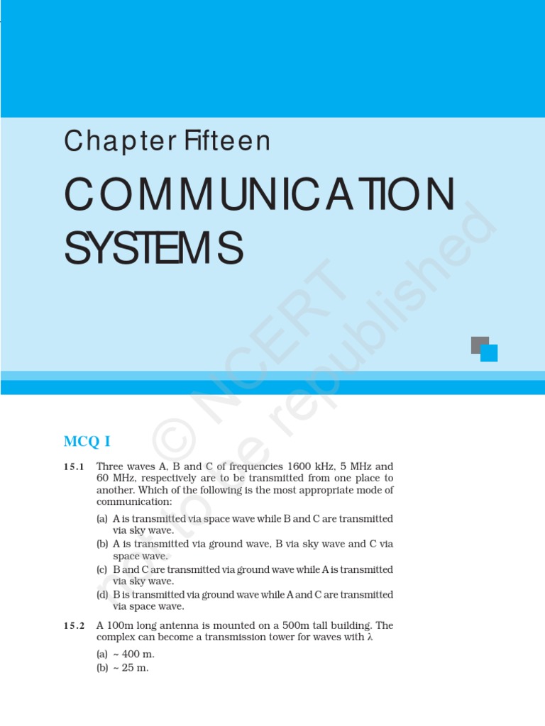 Communication System | PDF