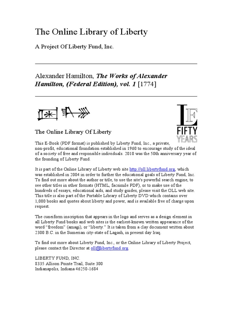 Hamilton 0249-01 EBk v6.0 | PDF | Alexander Hamilton | The Federalist ...