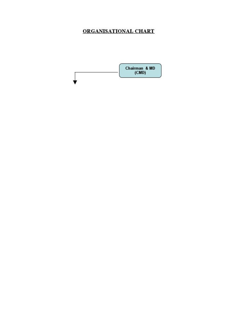 Organisational Chart: Chairman & MD (CMD) | PDF