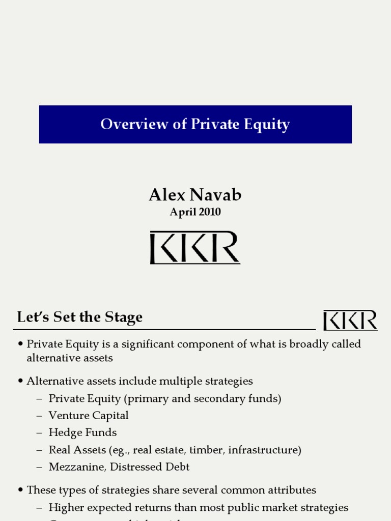 Alex Navab - Overview of Private Equity | PDF | Private Equity ...
