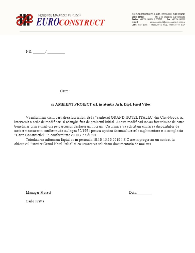 Scrisoare Oficiala | PDF