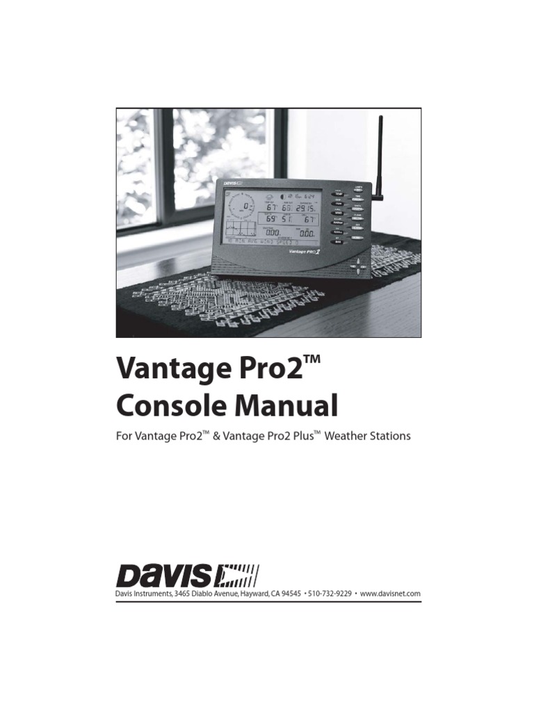 Vantage Pro 2 Manual | PDF | Computers