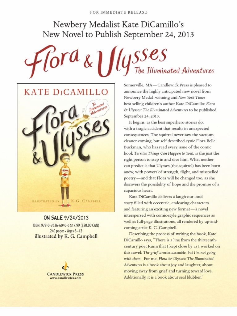 Flora & Ulysses: The Illuminated Adventures Press Kit | PDF | Books