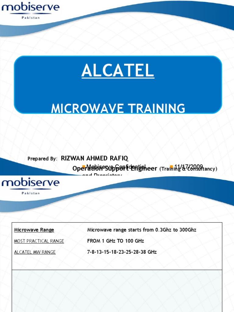 Alcatel Microwave | PDF | Antenna (Radio) | Telecommunications Engineering