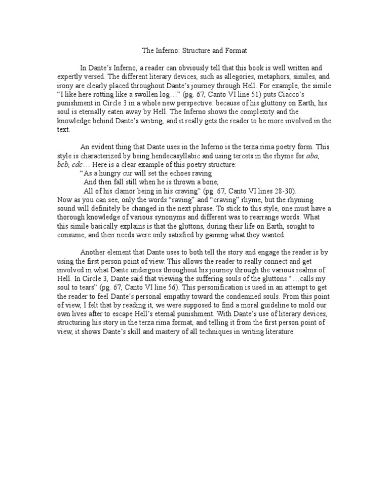 Figurative Language Circle 3 | PDF | Divine Comedy | Dante Alighieri