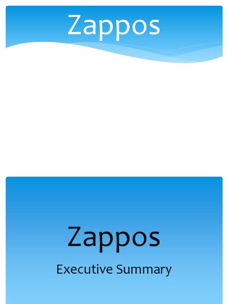 Zappos Final | PDF | Zappos | Amazon.Com