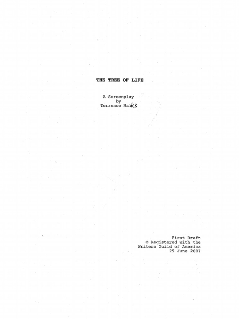 The Tree of Life Script | PDF | Nature