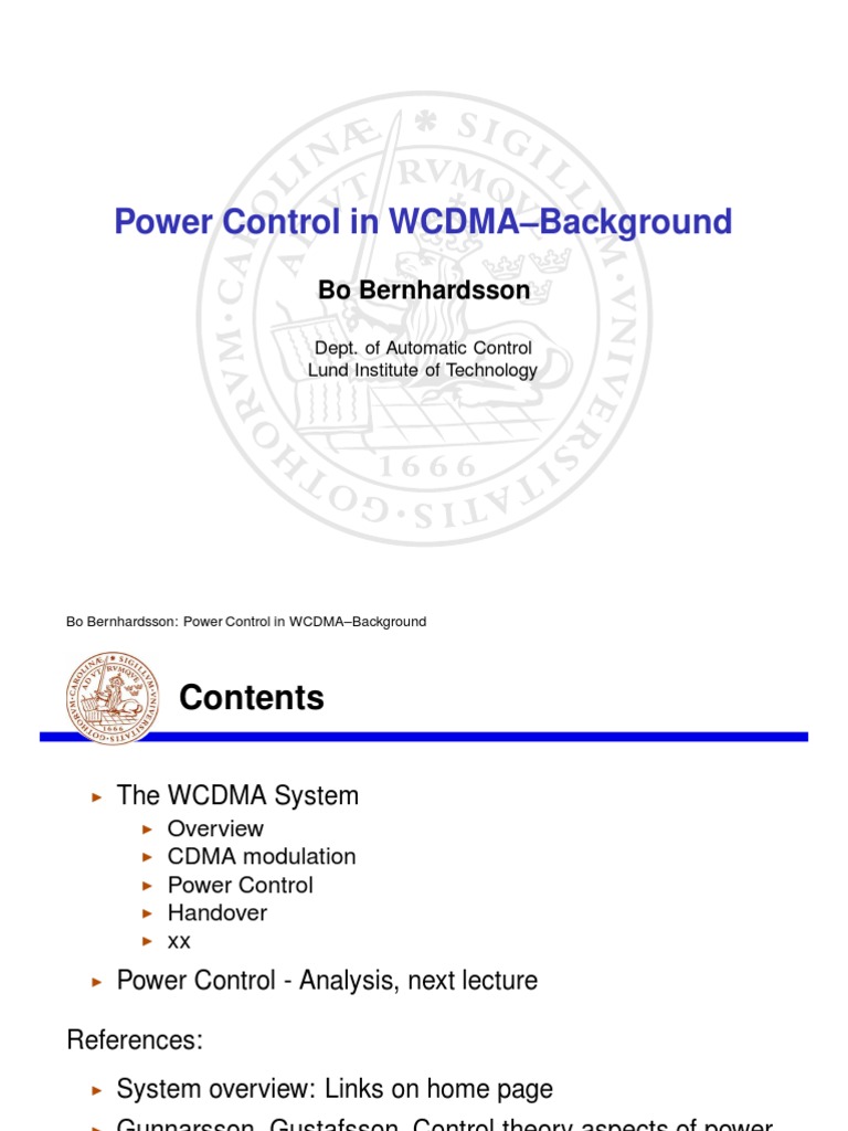 Power Control in WCDMA-Background | PDF | 3 G | Code Division Multiple Access
