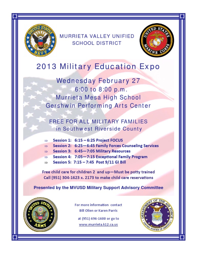 Military Education Flyer 022713 | PDF