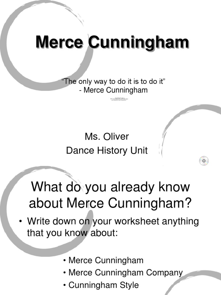 Merce Cunningham: A Dance Legacy | PDF | Ballet | Dances