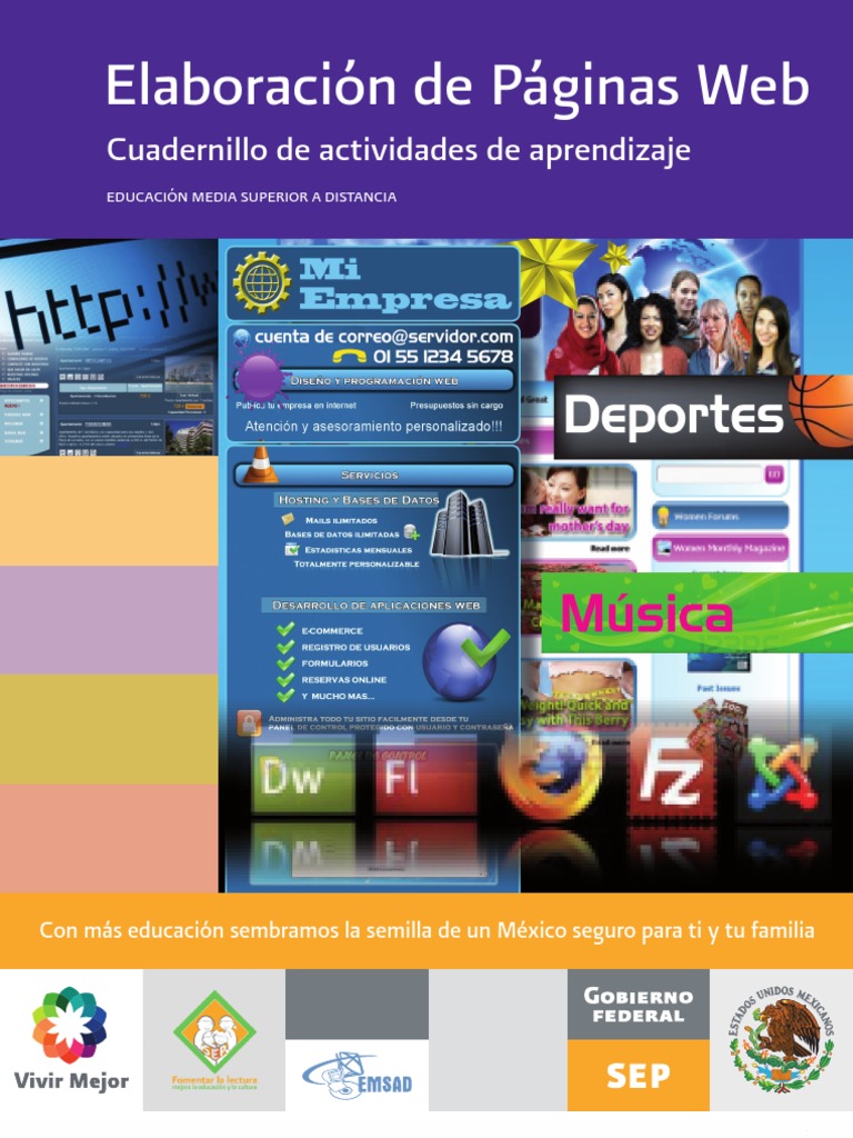 Elaboración de Paginas Web | PDF | HTML | Red mundial